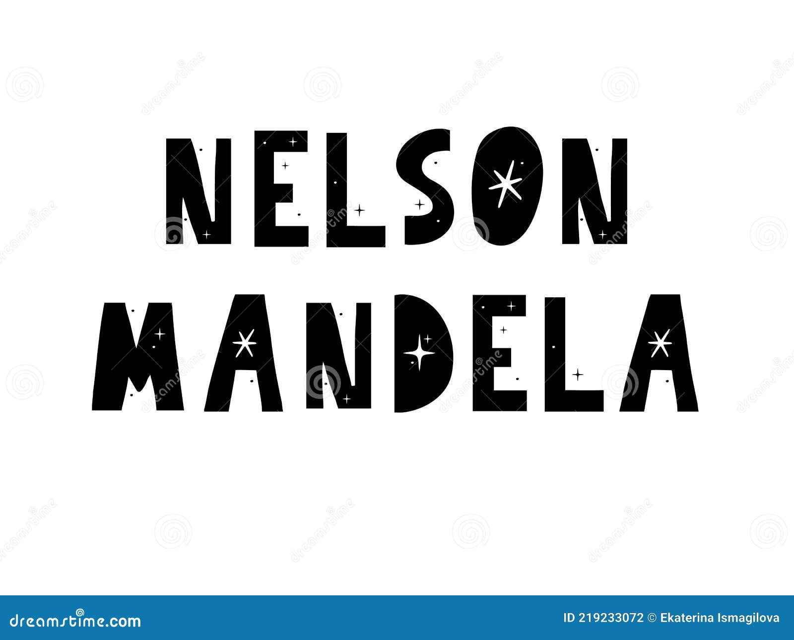 Nelson Mandela Day, Text Design. Vector Calligraphy. Typography Poster ...