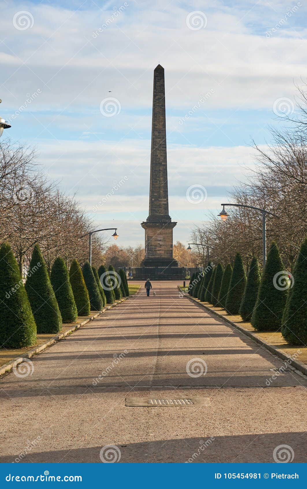 Nelson Monument Located in Glasgow Green Park. Editorial Photo - Image ...