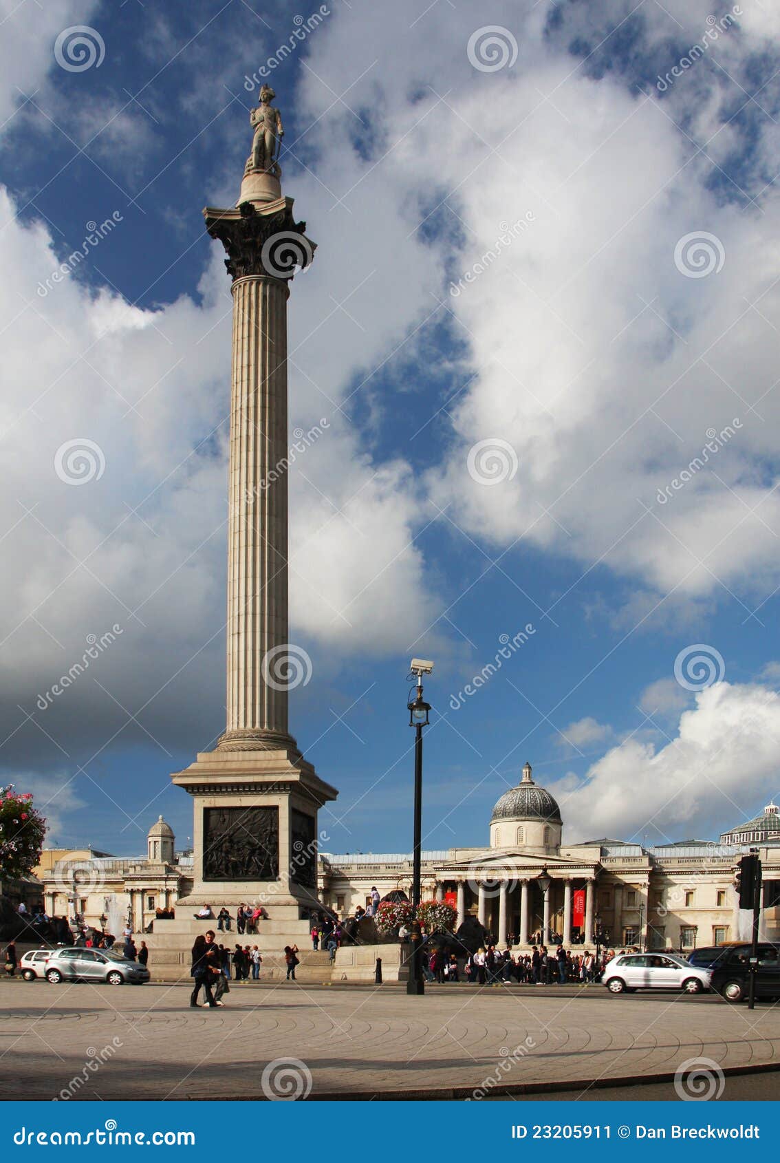 Nelson S Column in London S Trafalgar Square Editorial Photo - Image of ...