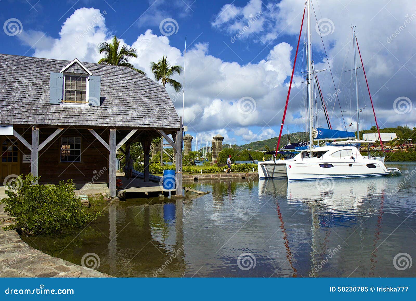 Nelson S Dockyard in Antigua, Caribbean Editorial Image - Image of ...