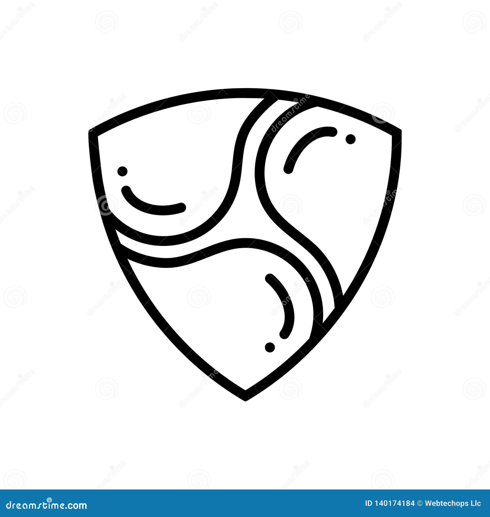 Black Line Icon for Nem Coin, Digital and Coin Stock Illustration ...