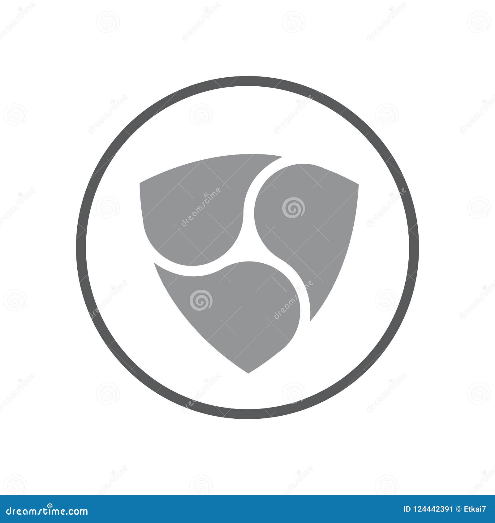 Nem Coin Icon. Criptocurrency Vector Design Illustration Stock Vector ...