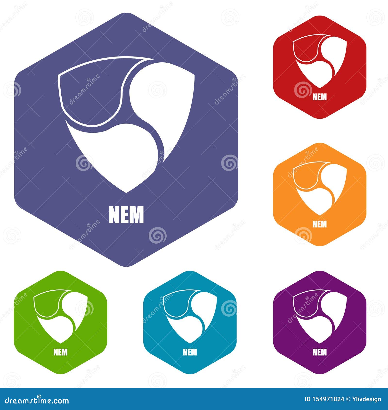 Nem icon, simple style stock vector. Illustration of cash - 154971824