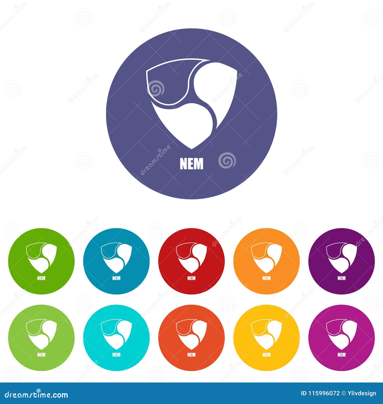 Nem icon, simple style stock vector. Illustration of icon - 115996072