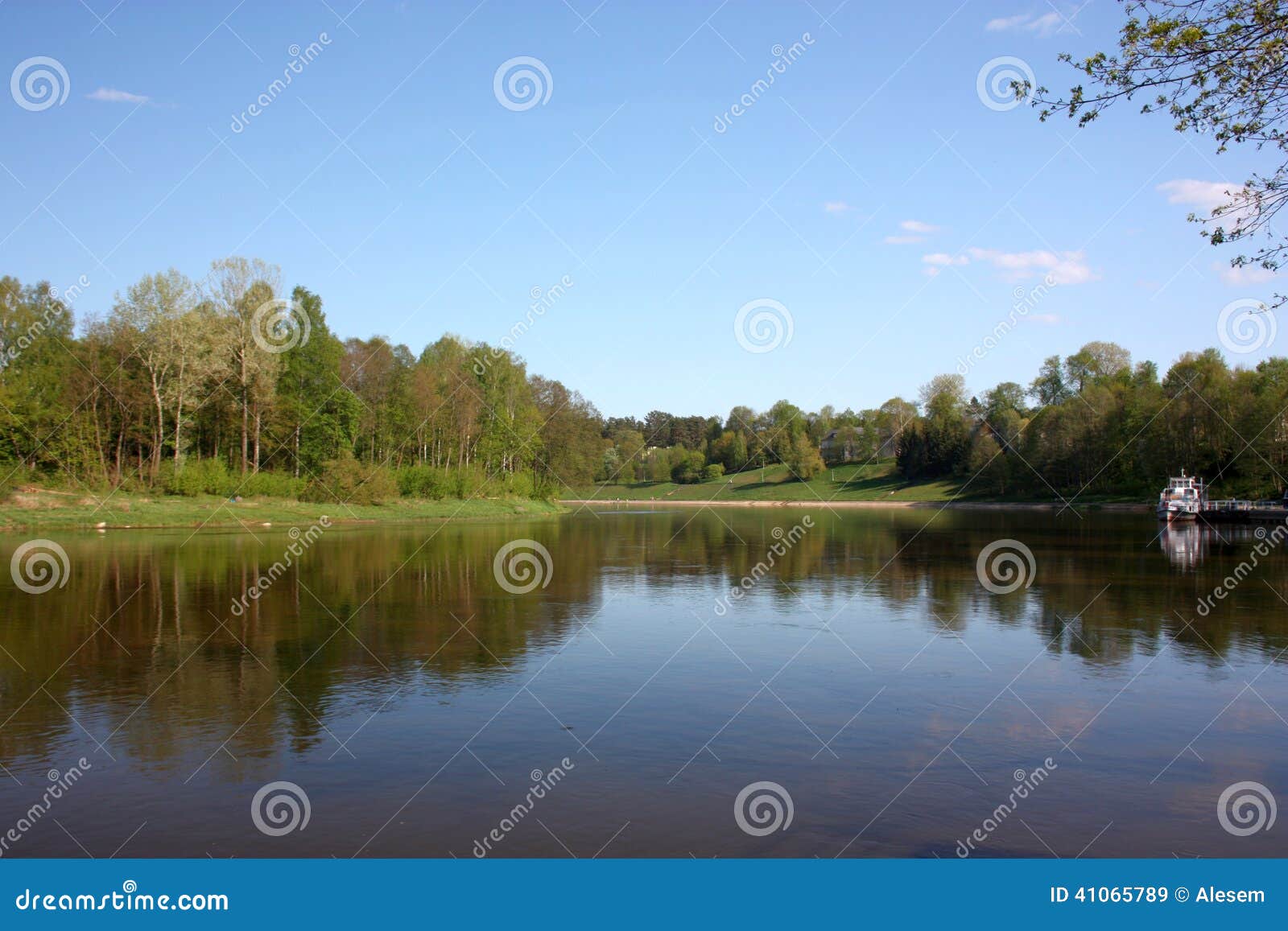 Neman River in Druskininkai Stock Image - Image of druskininkai, forest ...