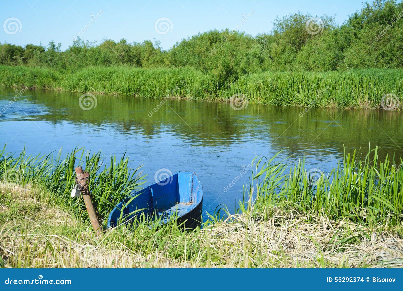 Neman river stock photo. Image of beauty, september, summer - 55292374