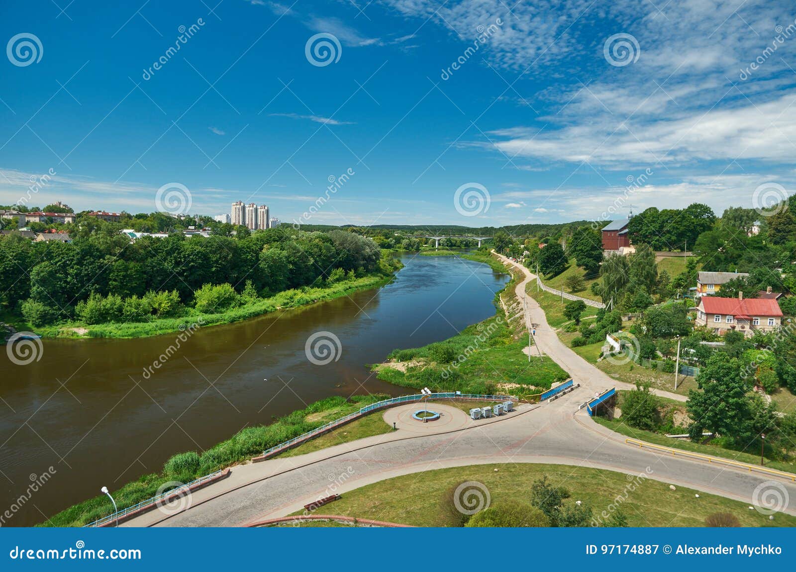 Neman River. Grodno, Belarus Stock Image - Image of fort, grodno: 97174887