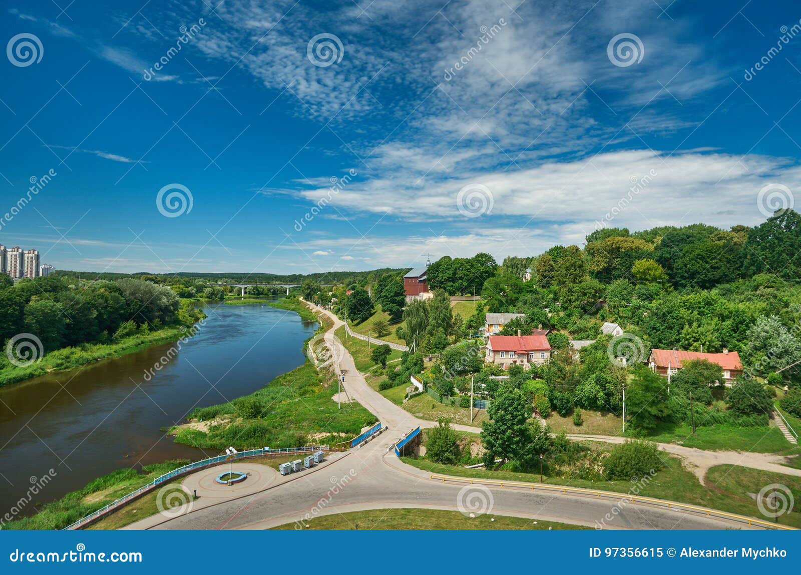 Neman River. Grodno, Belarus Stock Image - Image of scenics, ancient ...