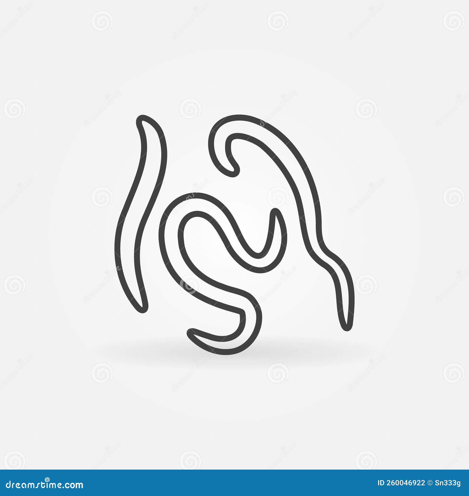 Roundworms Nematodes Vector Concept Colored Icon Or Sign ...
