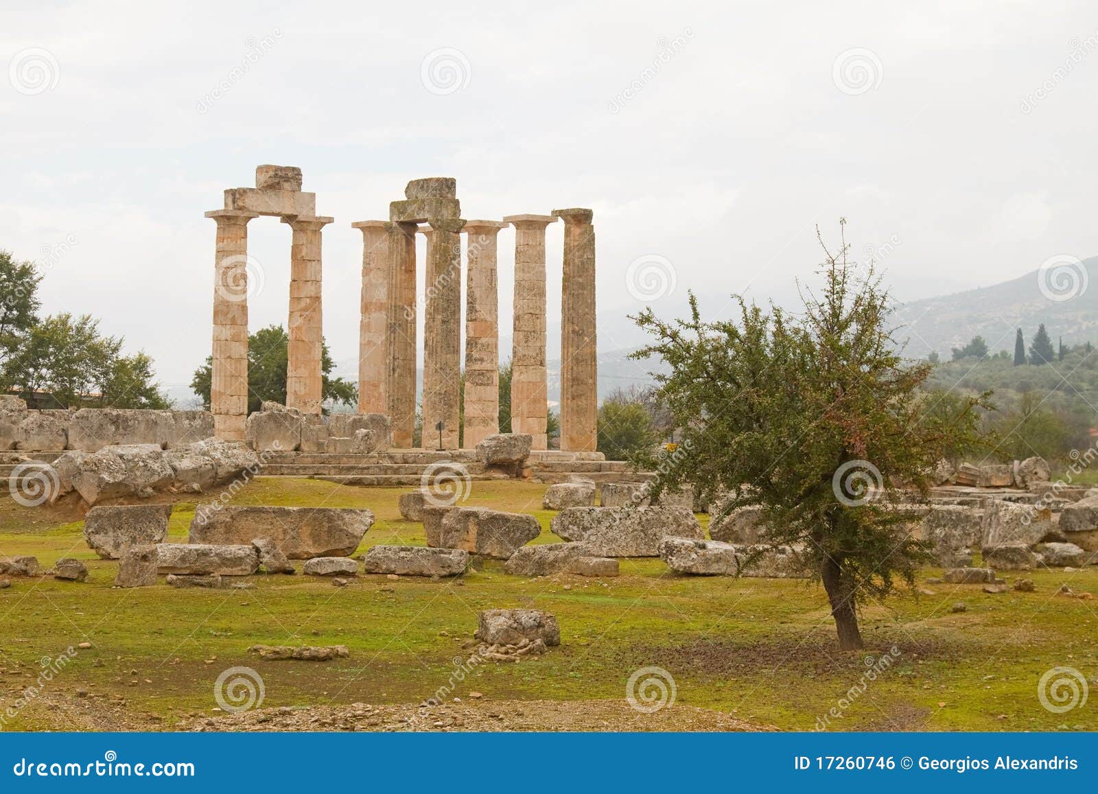 Nemea Ancient Site stock photo. Image of historical, column - 17260746