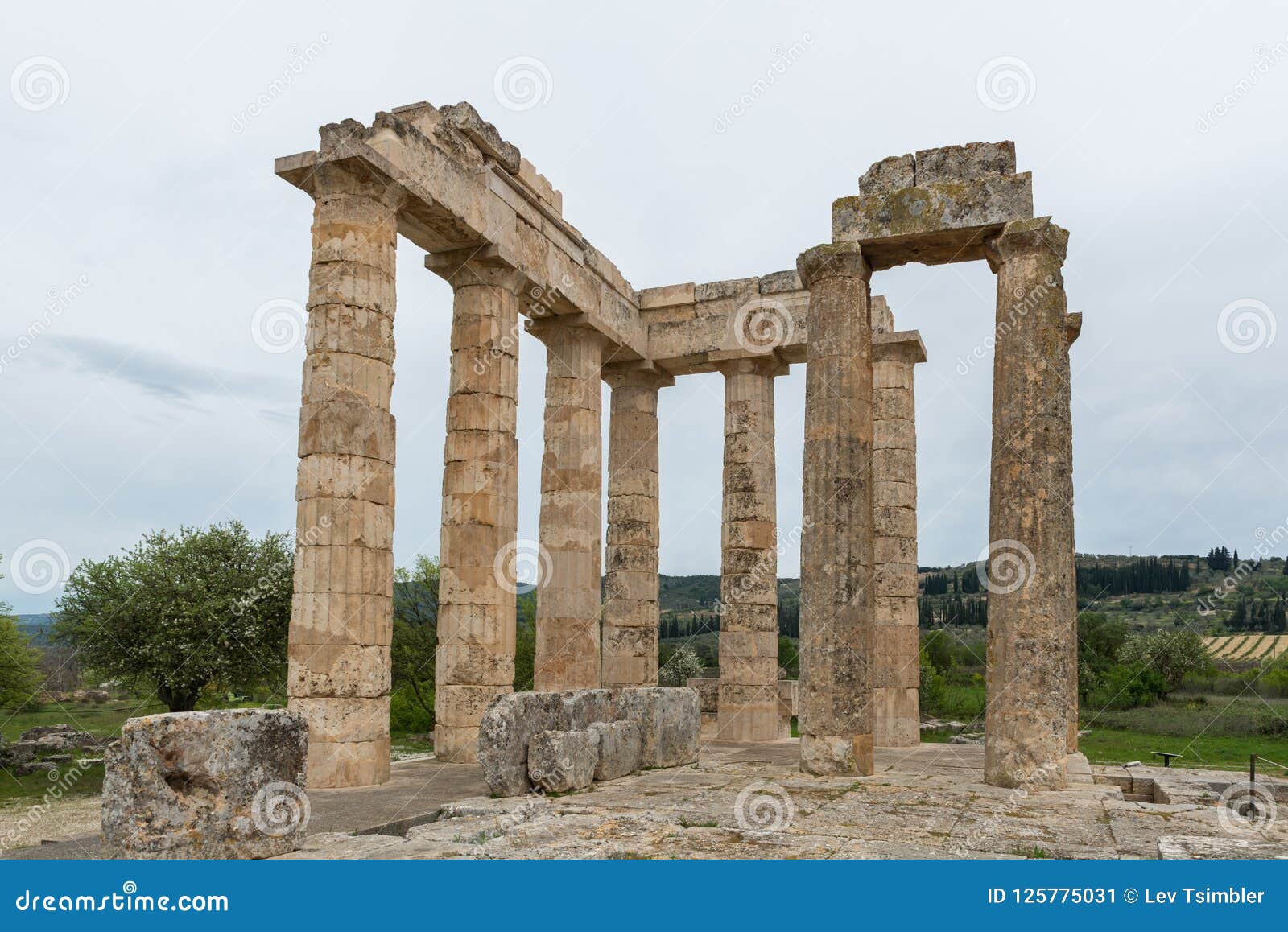 Nemea Ancient Site in Greece Stock Image - Image of corinthia, site ...