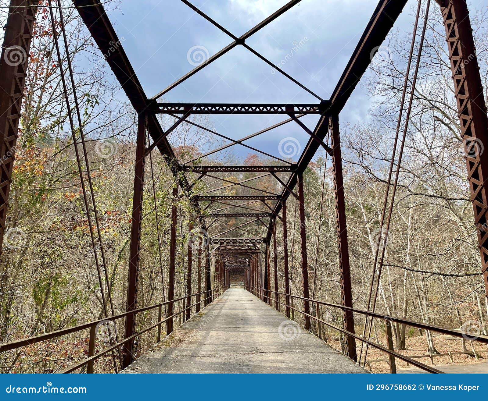 Nemo Bridge, Warburg, TN. stock photo. Image of bridge - 296758662