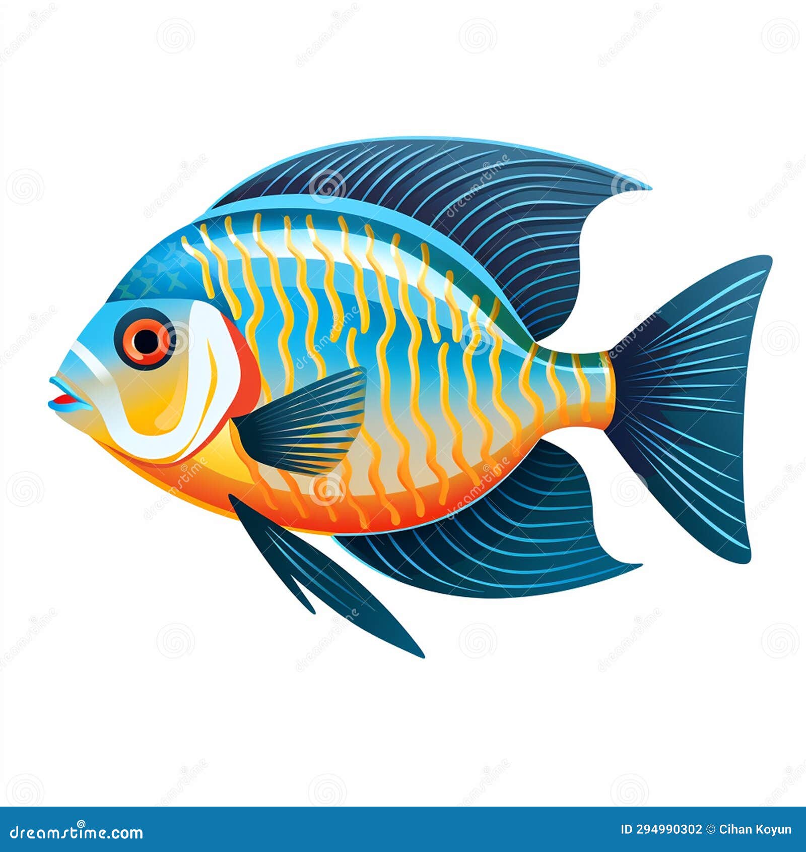 Nemo Fish Swimming with Dory Cartoon Stock Illustration - Illustration ...