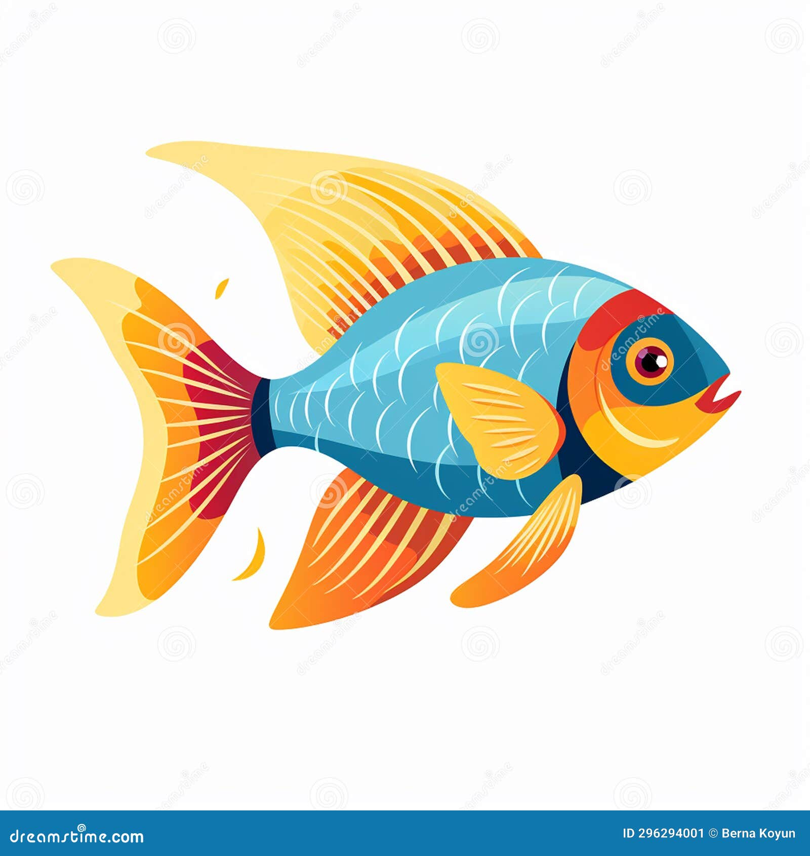 Nemo Fish Swimming with Dory Cartoon Stock Illustration - Illustration ...
