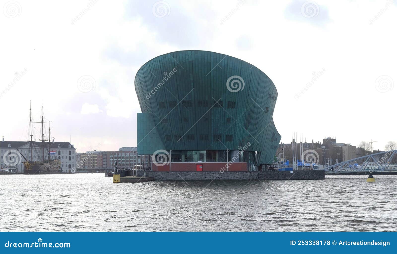 Nemo museum in Amsterdam stock photo. Image of educational - 253338178