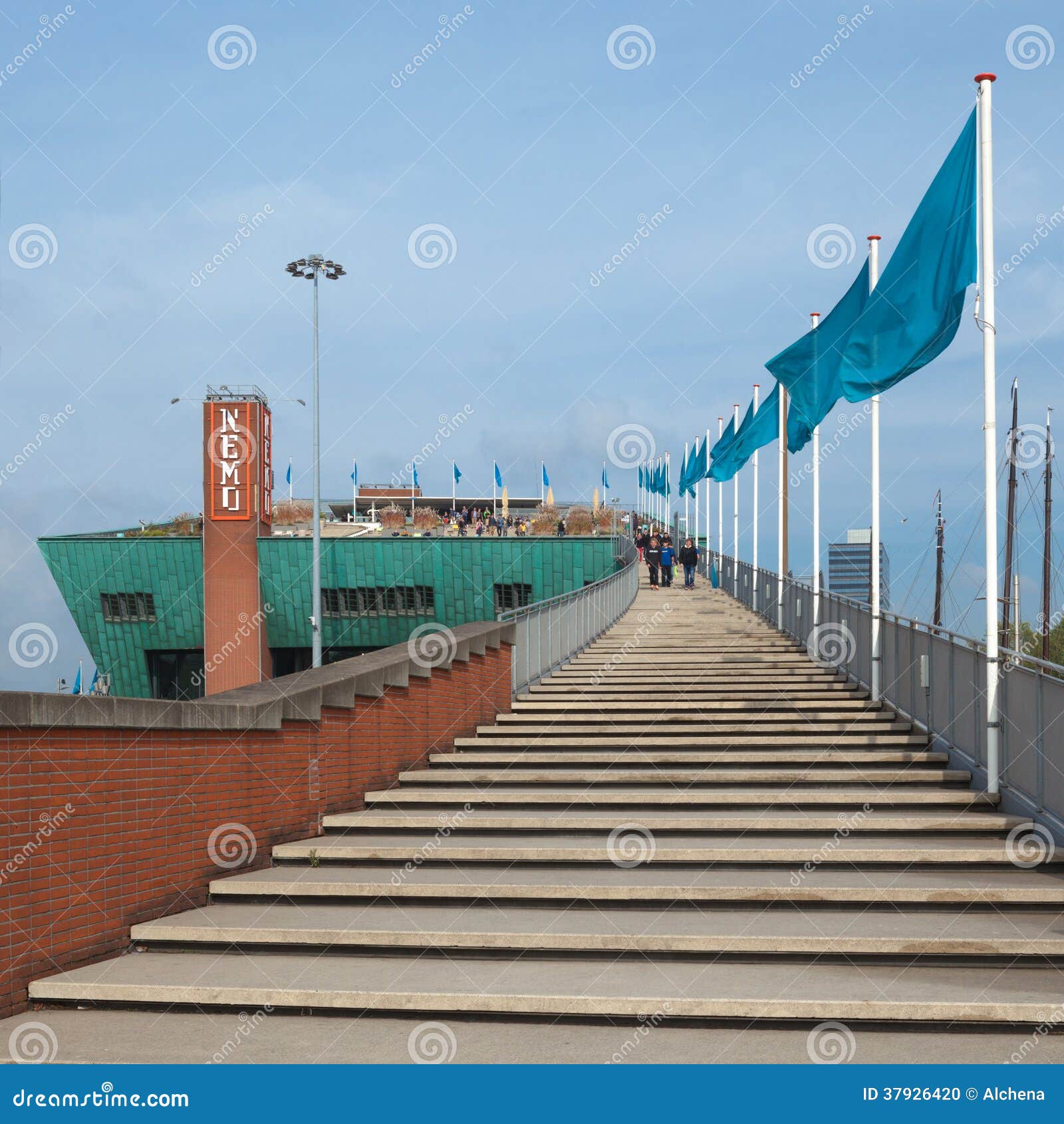 The Nemo Museum Terrace in Amsterdam, Netherlands Editorial Image ...