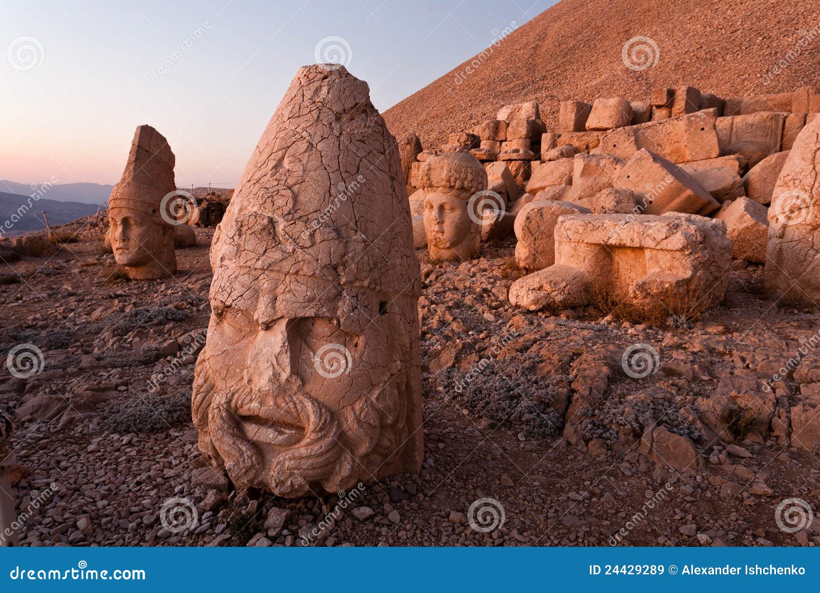 Nemrut dagi heads. stock image. Image of national, monument - 24429289
