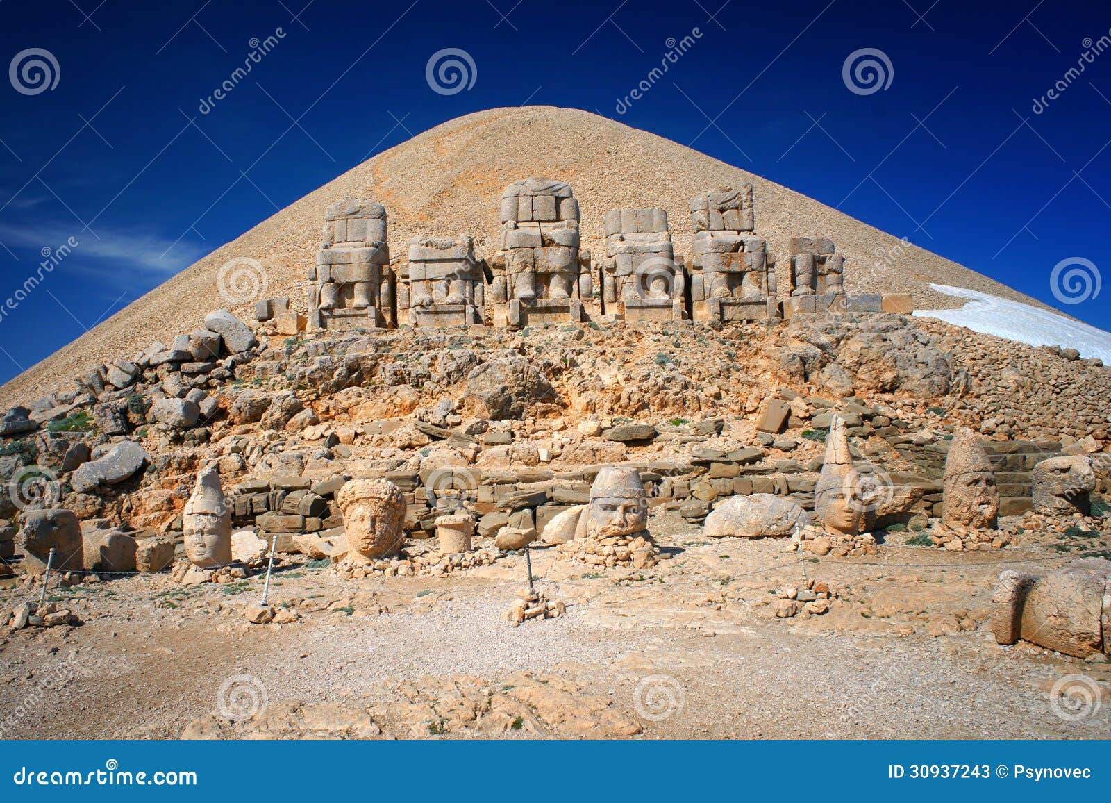 Nemrut Dagi summit stock image. Image of aging, anatolia - 30937243