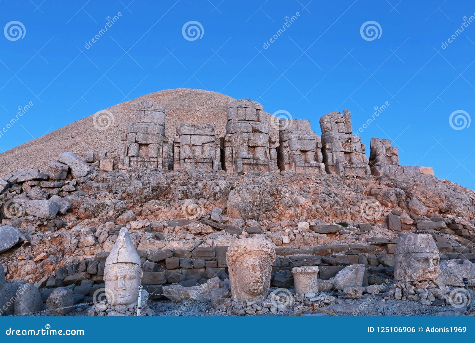 Nemrut Mountain in Turkey stock photo. Image of historical - 125106906
