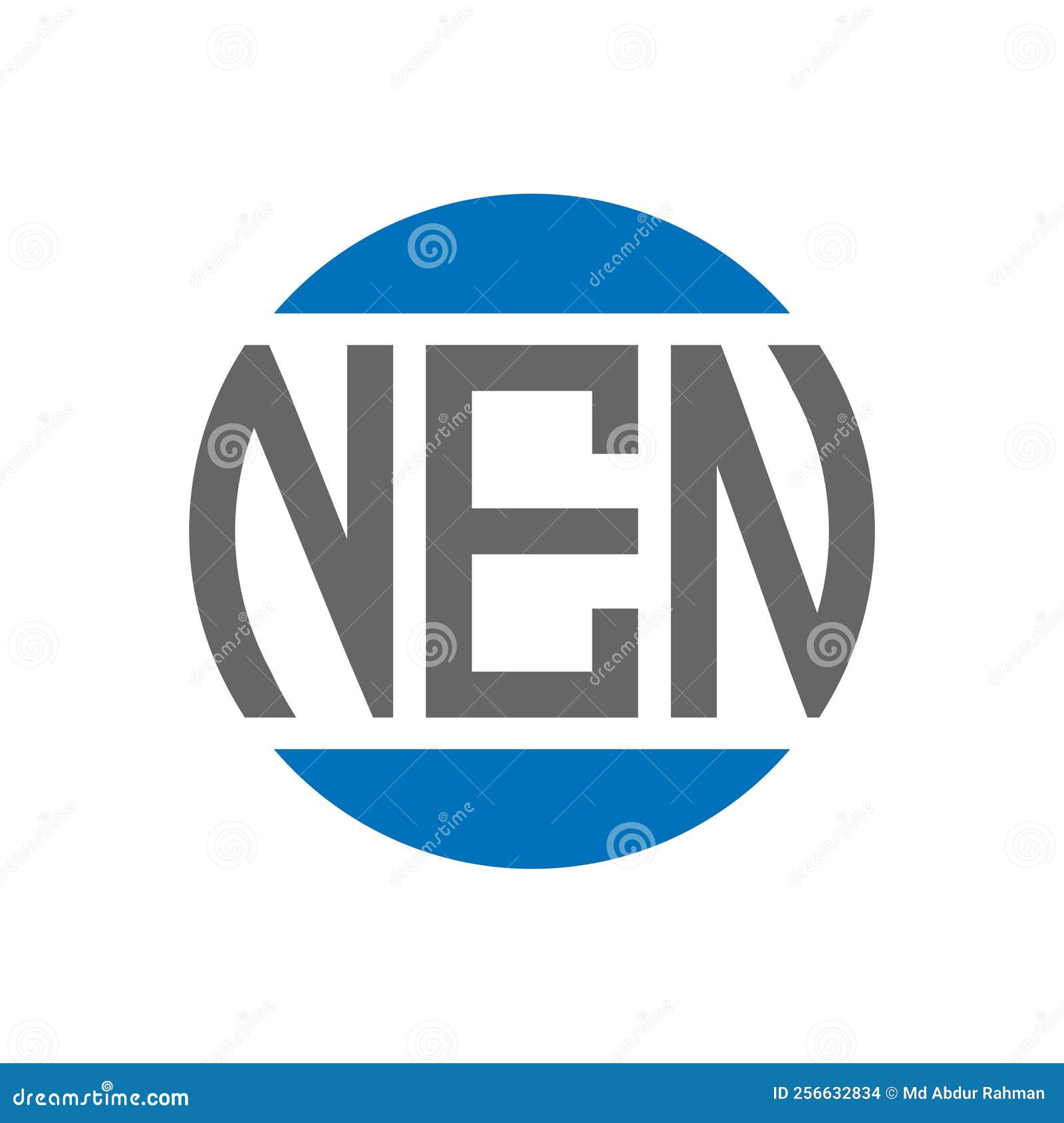 NEN Letter Logo Design on White Background. NEN Creative Initials ...