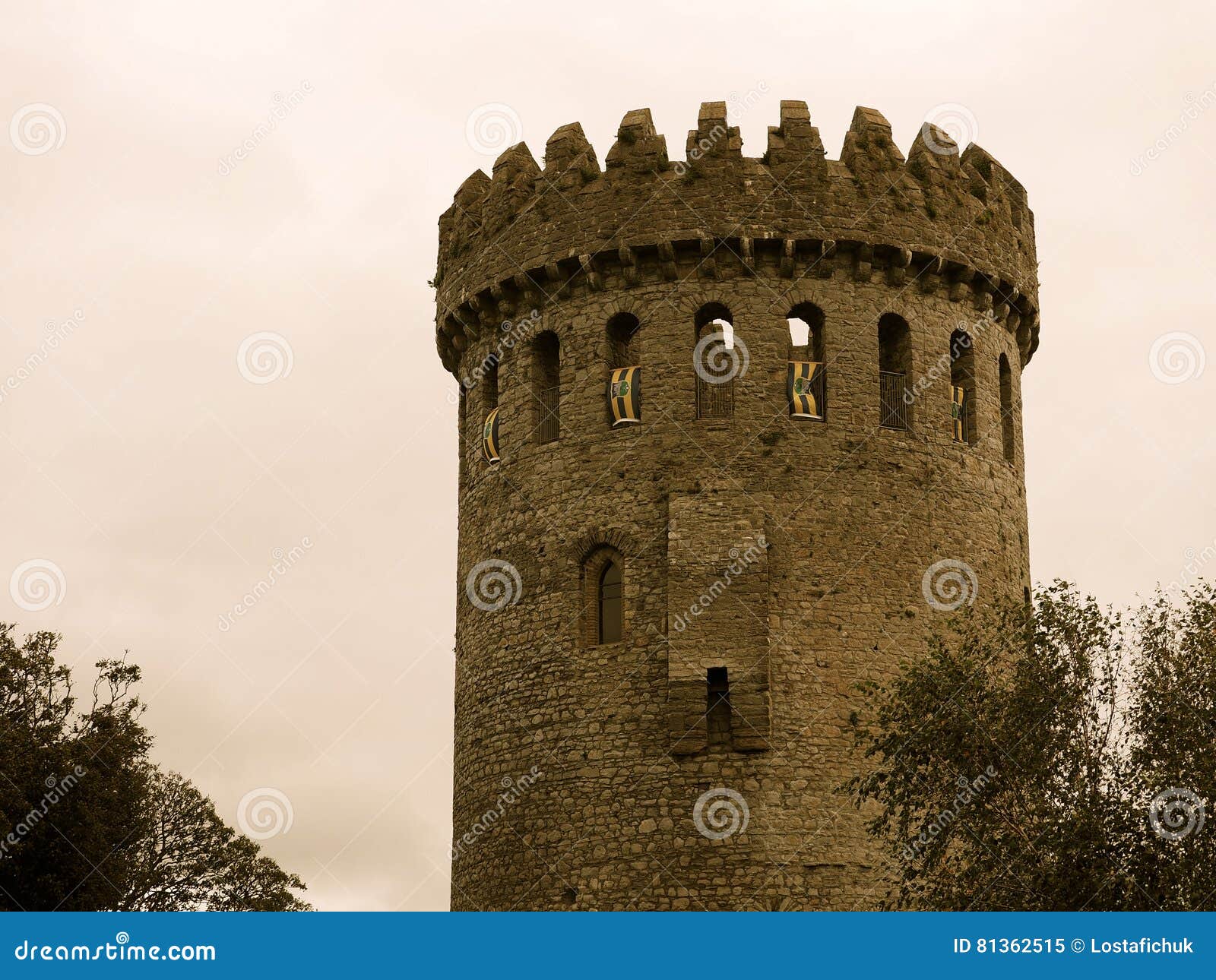 Nenagh Castle Ireland stock image. Image of county, tower - 81362515