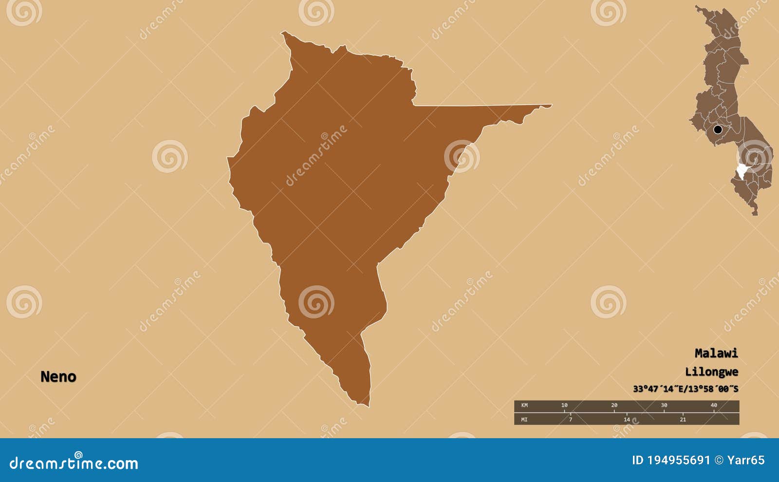 Neno, District of Malawi, Zoomed. Pattern Stock Illustration ...