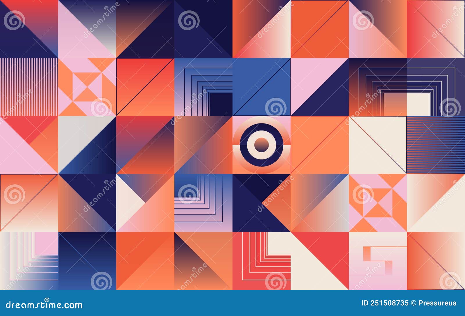 Neo-Geo Pattern Vector Graphic Inspired by Abstract Modernist ...