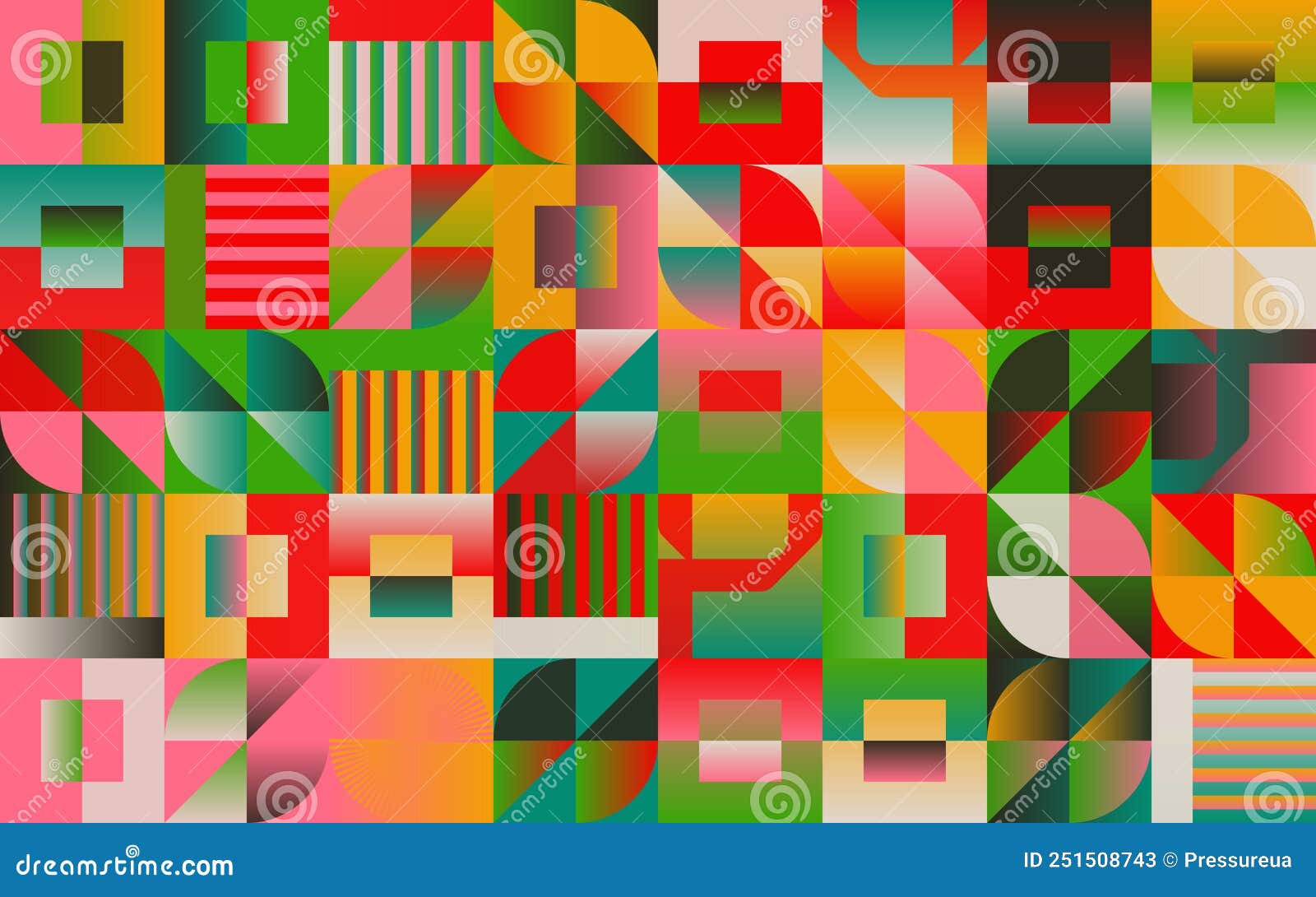 Neo-Geo Pattern Vector Graphic Inspired by Abstract Modernist ...