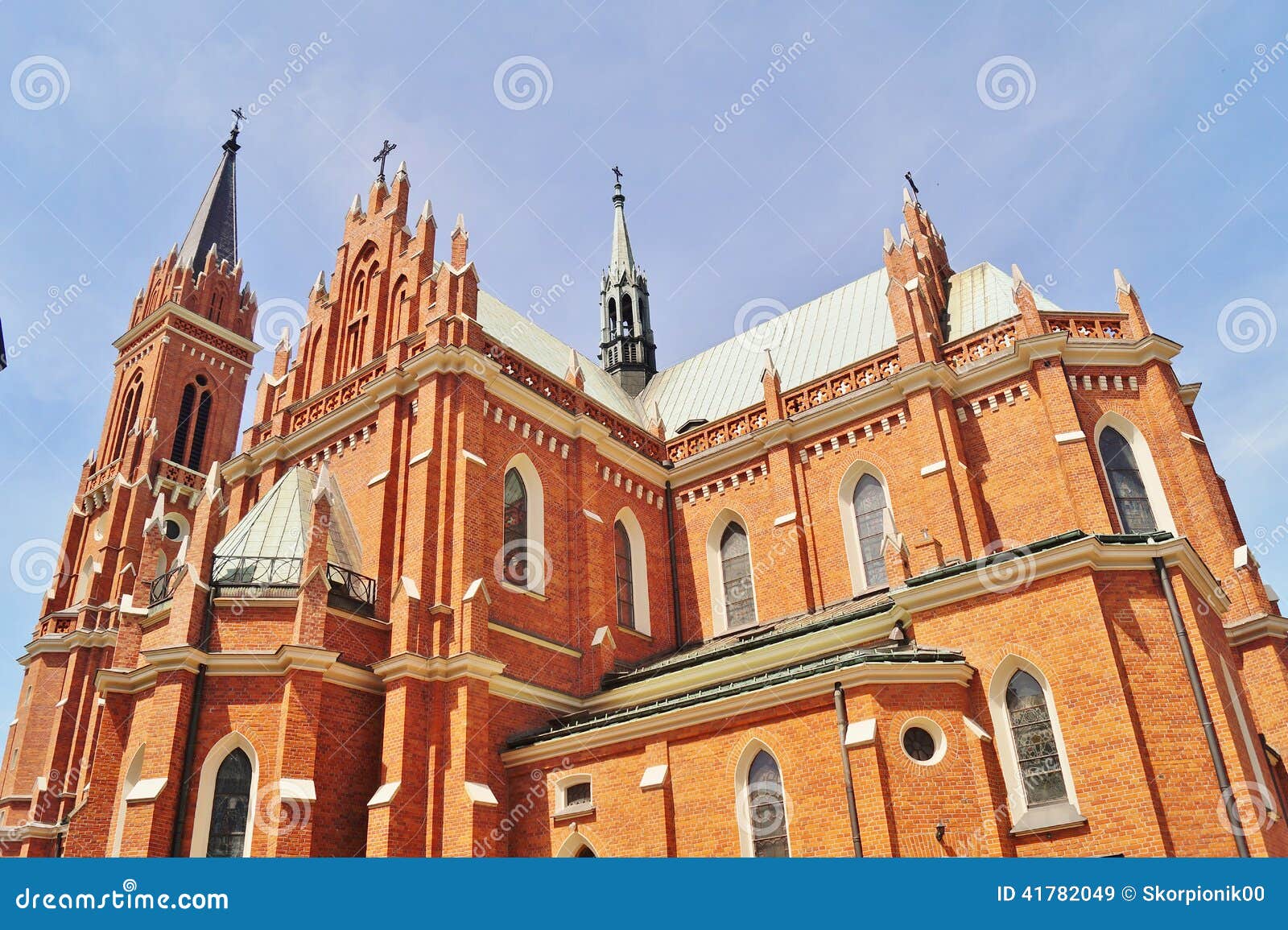 The Neo - Gothic Catholic Church Stock Image - Image of architecture ...