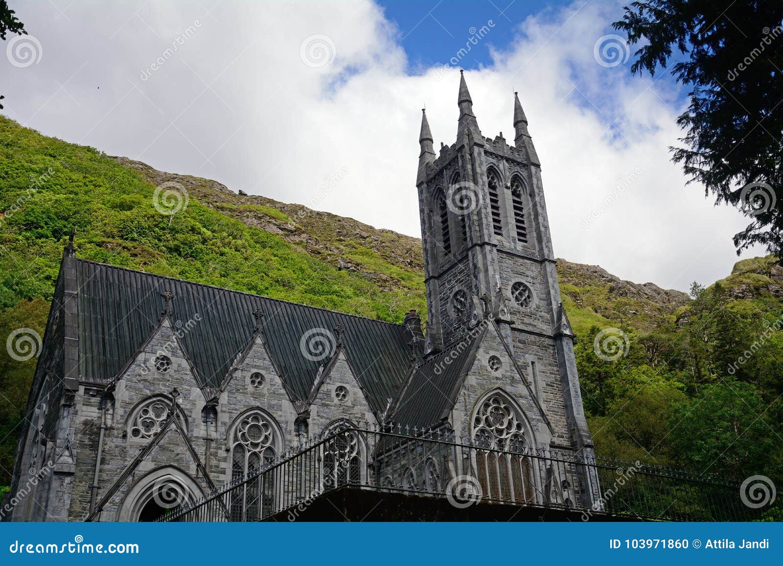 Neo-gothic Church, Kylemore, Ireland Editorial Image - Image of bishop ...