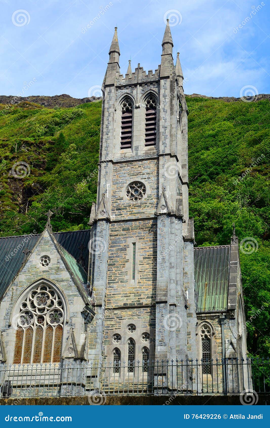 Neo-gothic Church, Kylemore, Ireland Editorial Photo - Image of holy ...