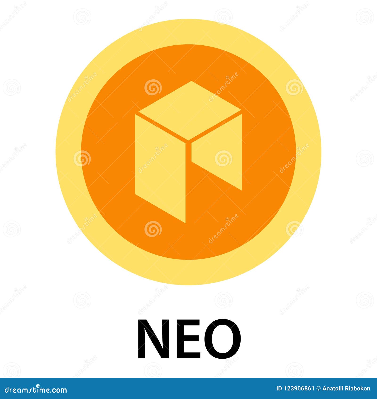 Neo icon, flat style stock illustration. Illustration of mining - 123906861