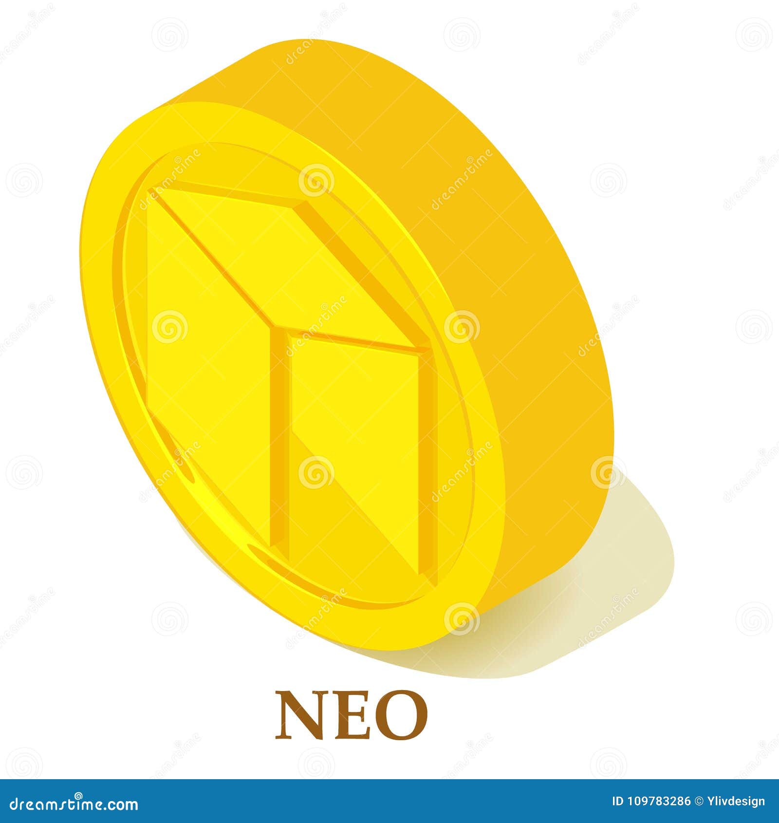 Neo icon, isometric style stock vector. Illustration of market - 109783286