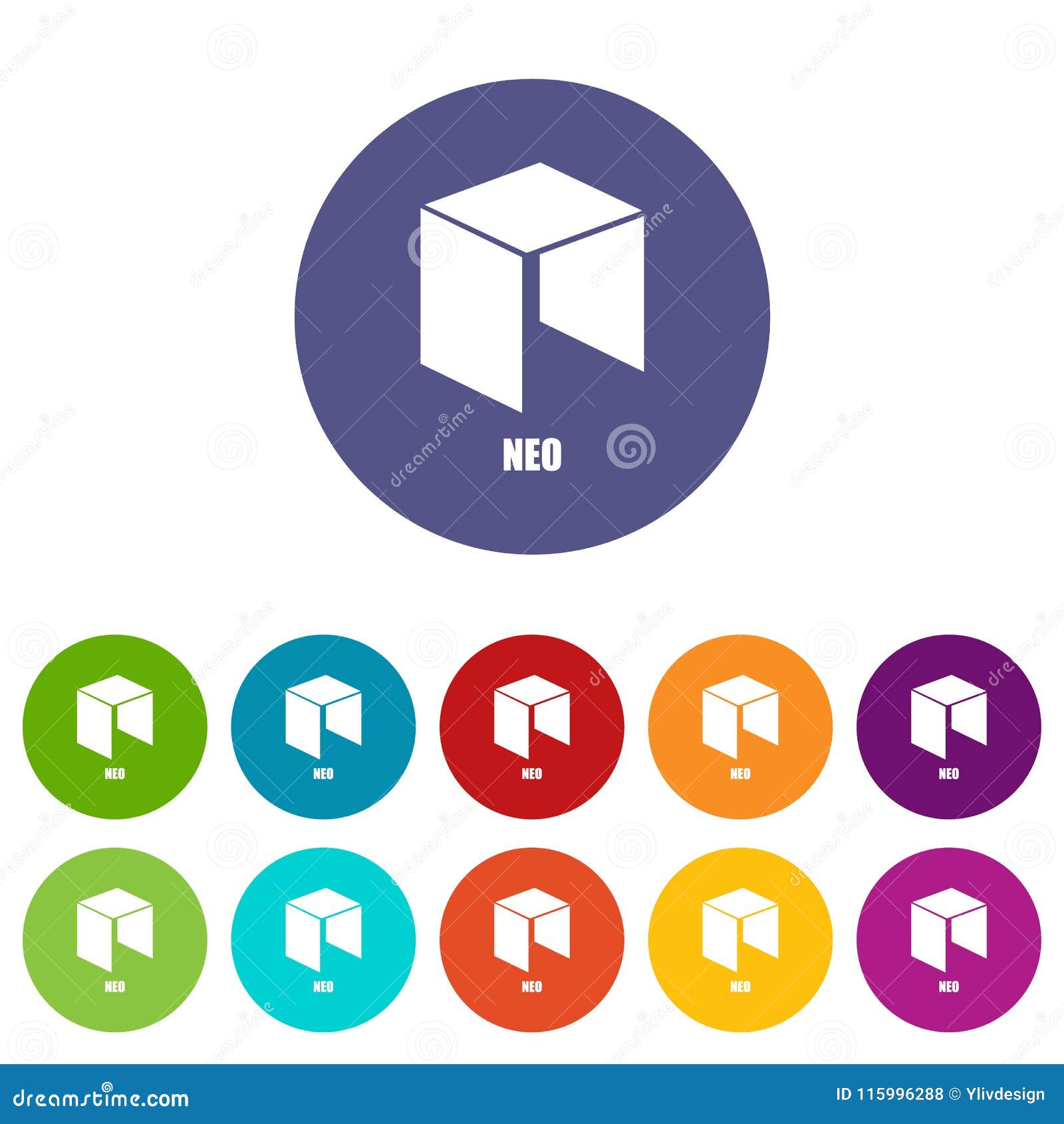 Neo icon, simple style stock vector. Illustration of financial - 115996288
