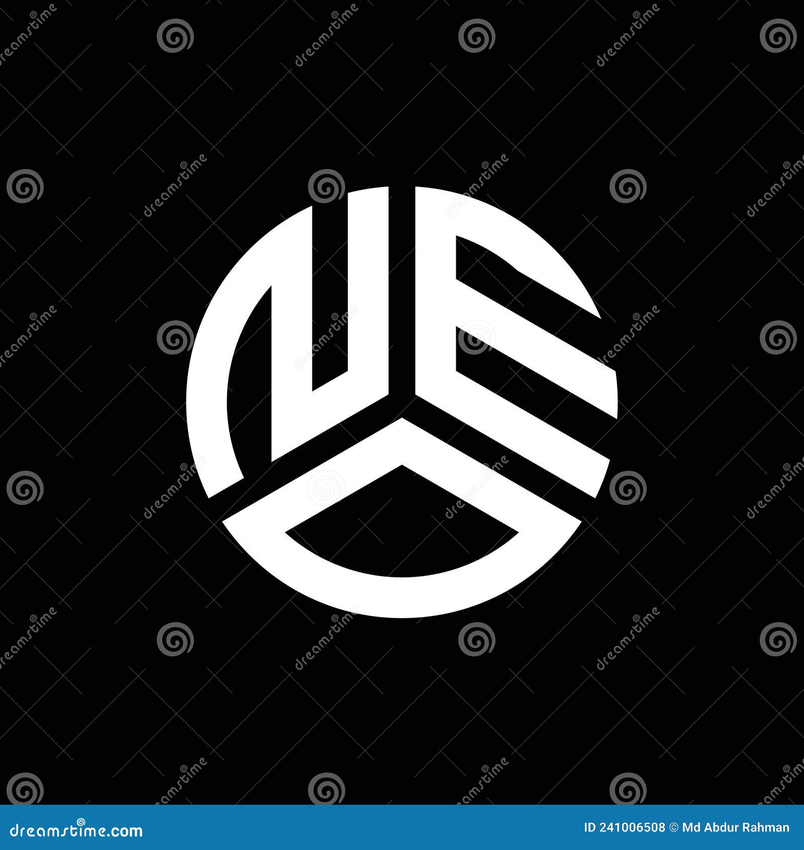 NEO Letter Logo Design on Black Background. NEO Creative Initials ...