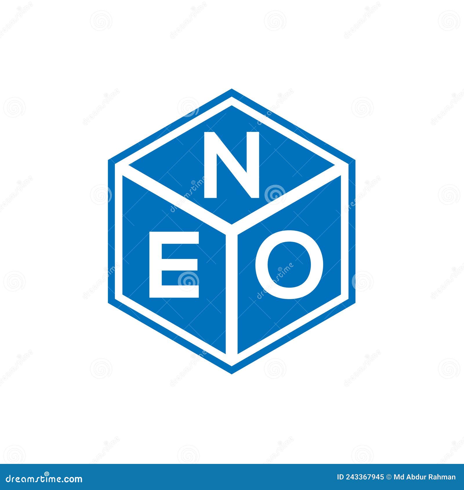 NEO Letter Logo Design on Black Background. NEO Creative Initials ...