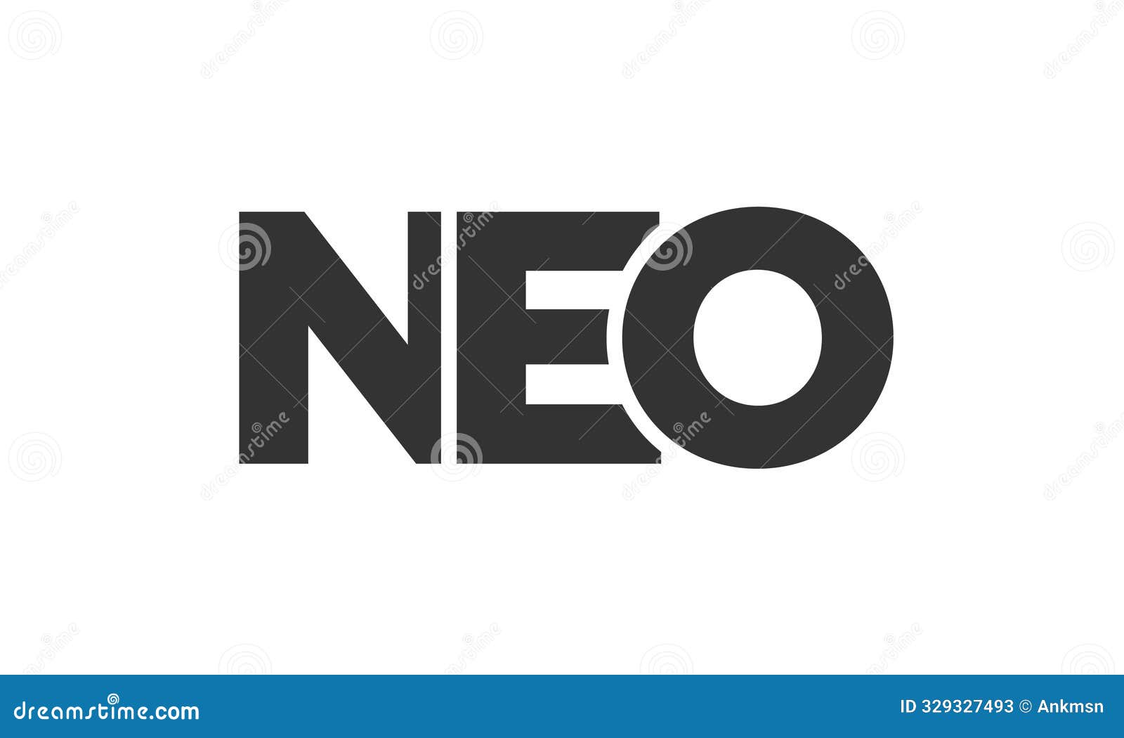 NEO Logo Design Template with Strong and Modern Bold Text. Initial ...