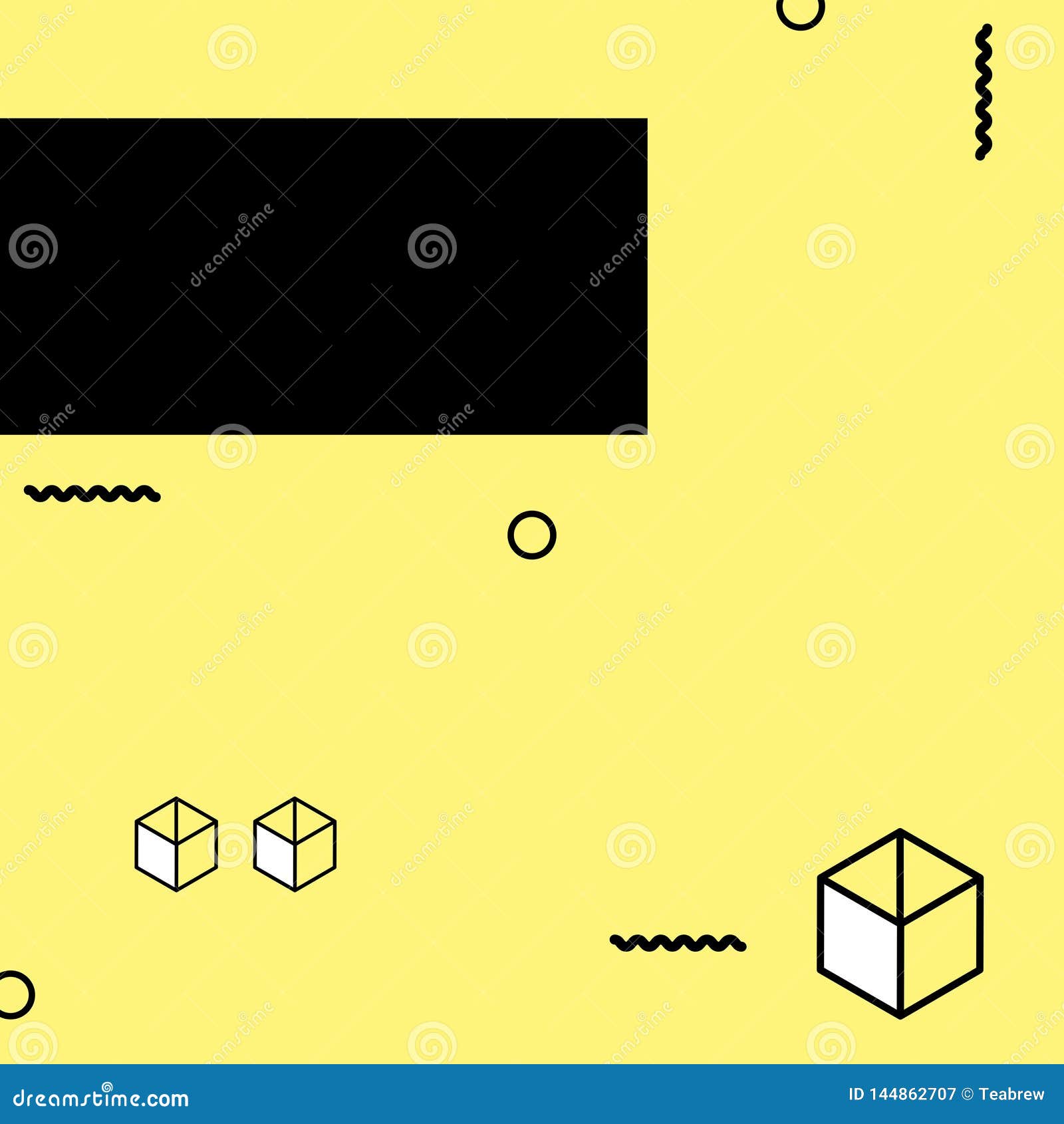 Neo Memphis Geometric Background Vector Illustration Stock Vector ...