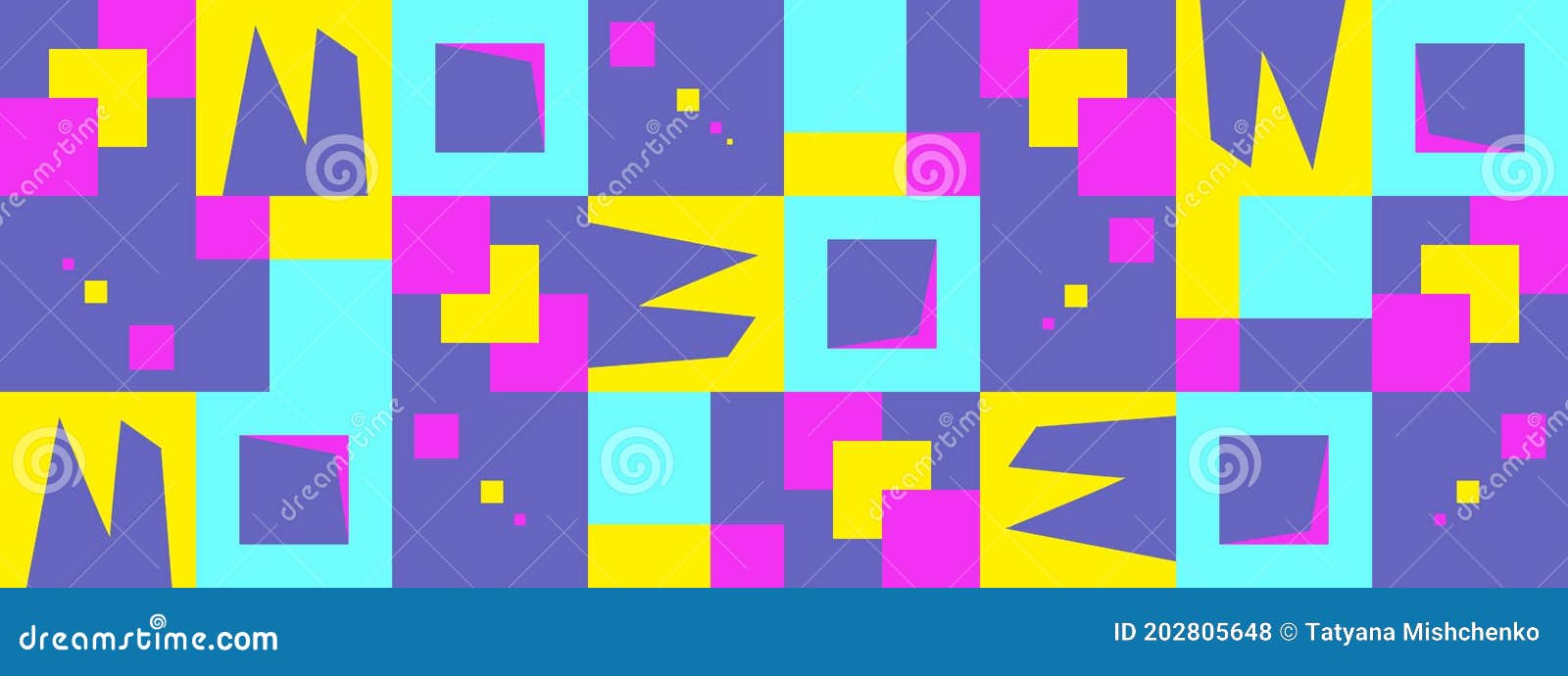 Neo Modernism Artwork Pattern Made With Abstract Vector Geometric ...