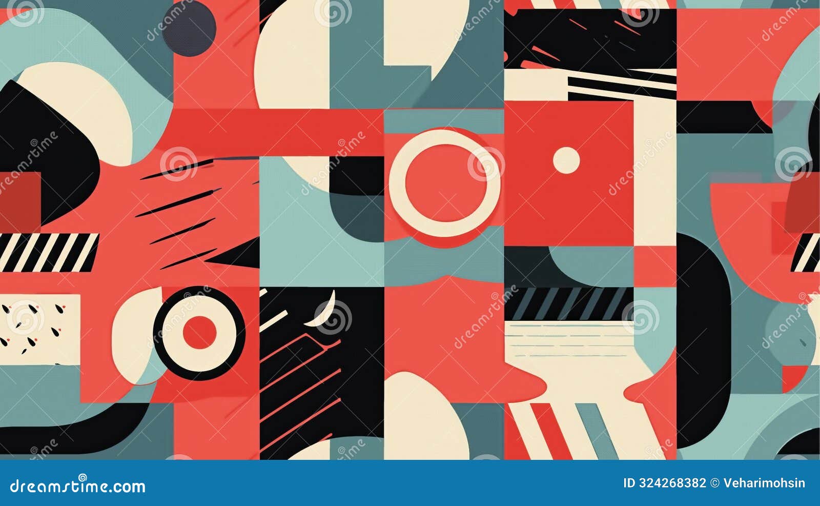 Neo Modernism Artwork Pattern Design Stock Image | CartoonDealer.com ...
