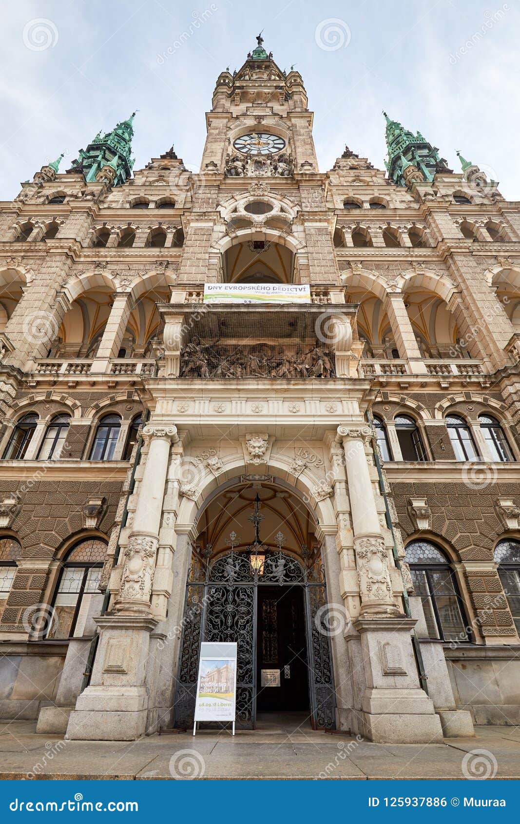 Neo-Renaissance Rathaus in Liberec-Stadt Redaktionelles Foto - Bild von ...