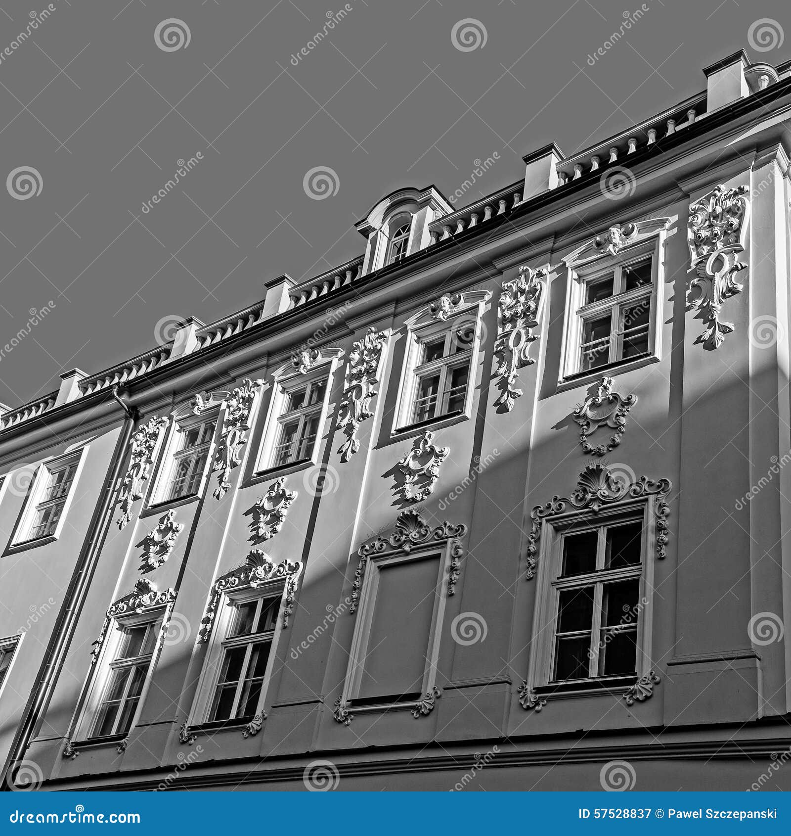 Neo-Rococo facade stock image. Image of architectural - 57528837