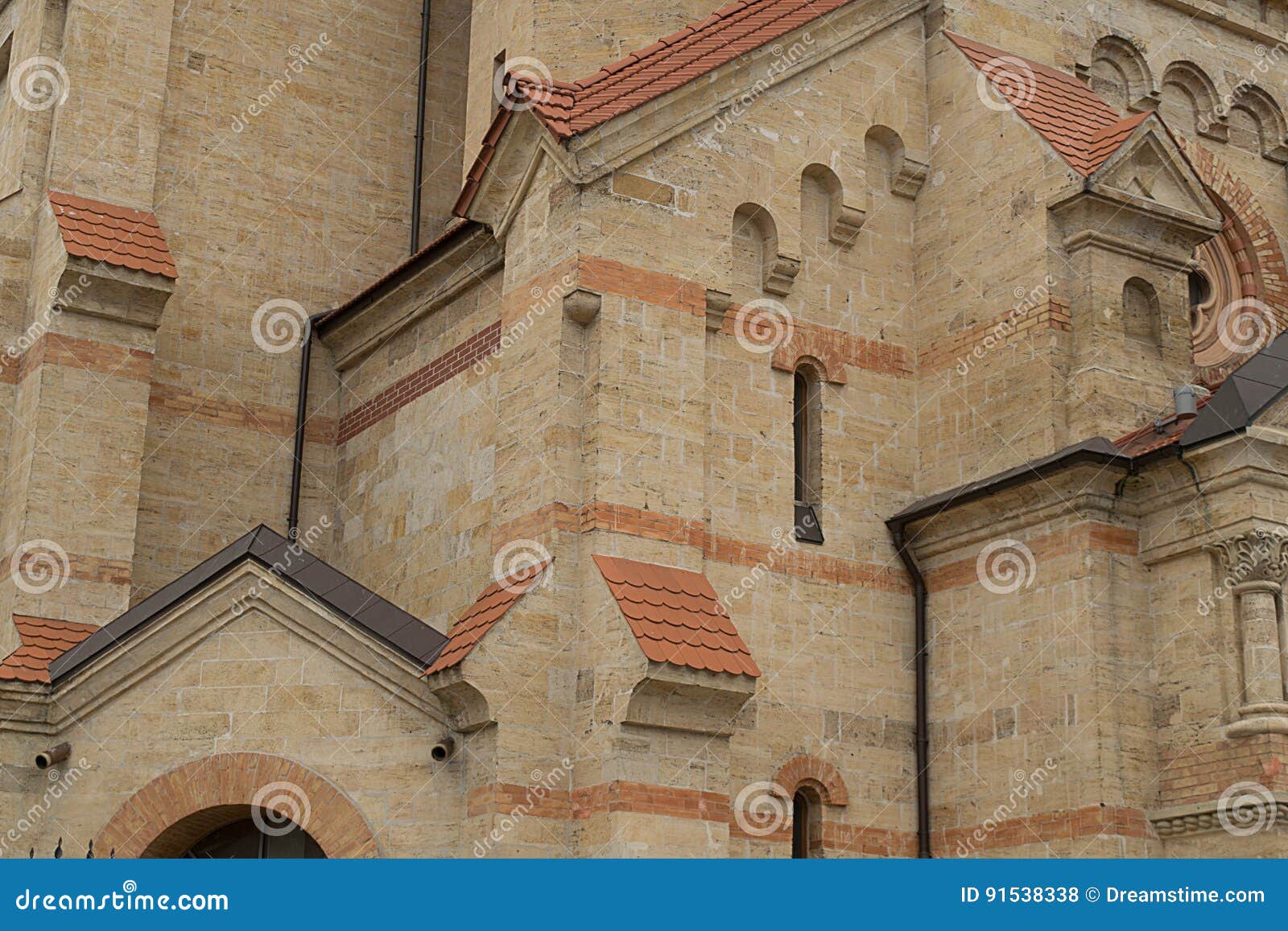 Neo-Romanesque Architecture Stock Photo - Image of europe, christianity ...