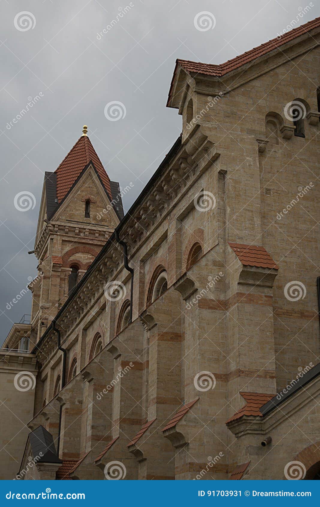 Neo-Romanesque Architecture Stock Image - Image of basilica ...