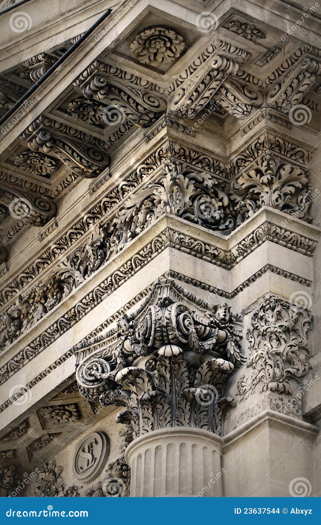 Neoclassical Architecture Detail Stock Photo - Image of column ...