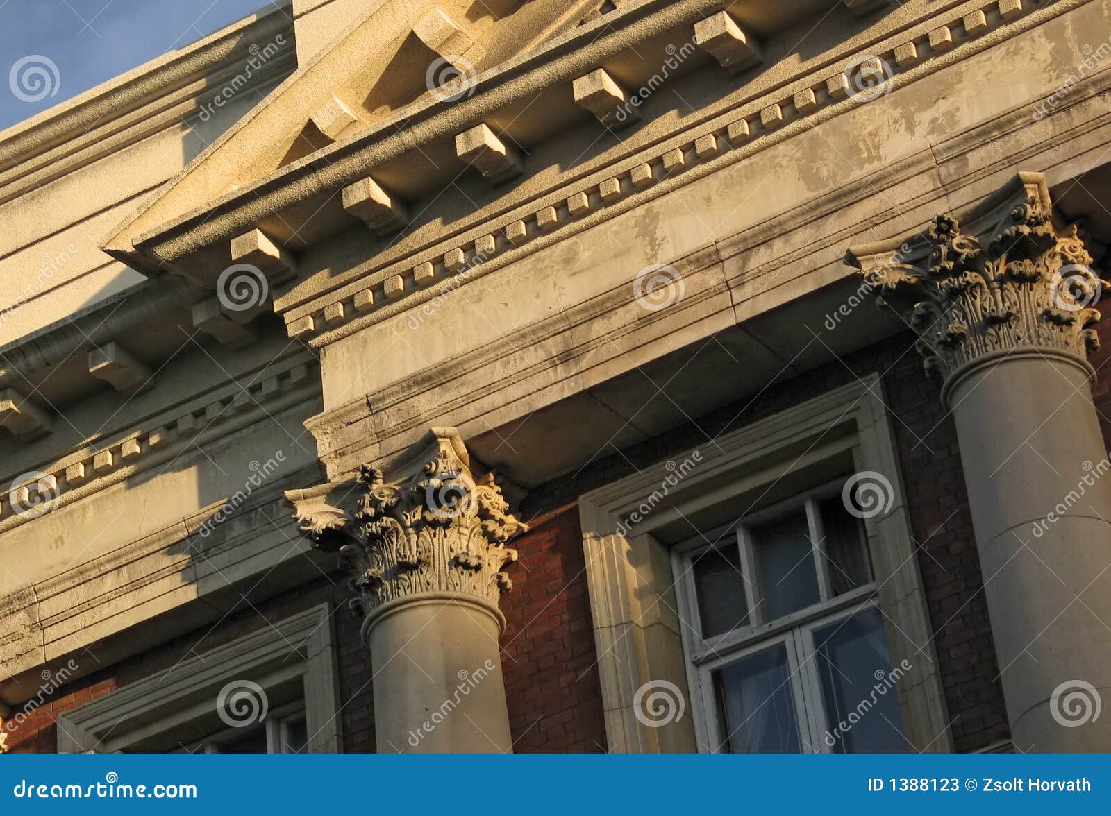 Neoclassical Building Facade Stock Image - Image of light, apartment ...
