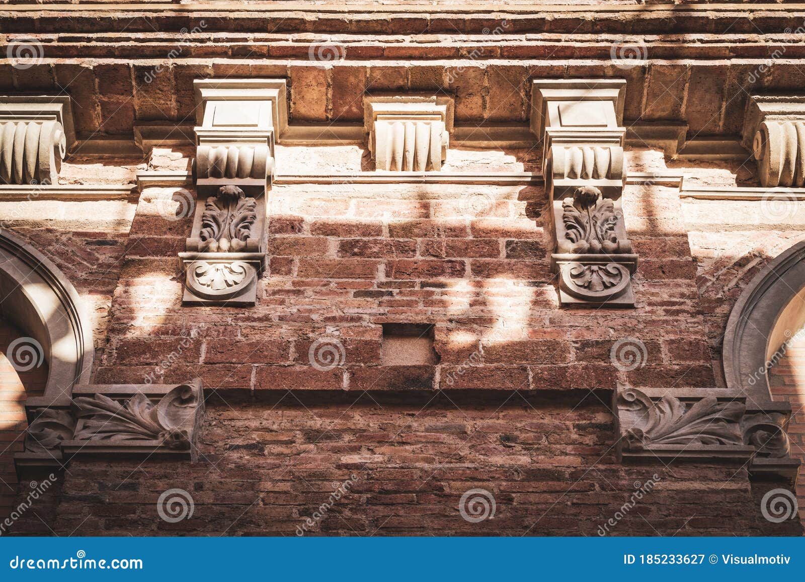 Neoclassical Capital on a Cornice Stock Image - Image of brick, history ...