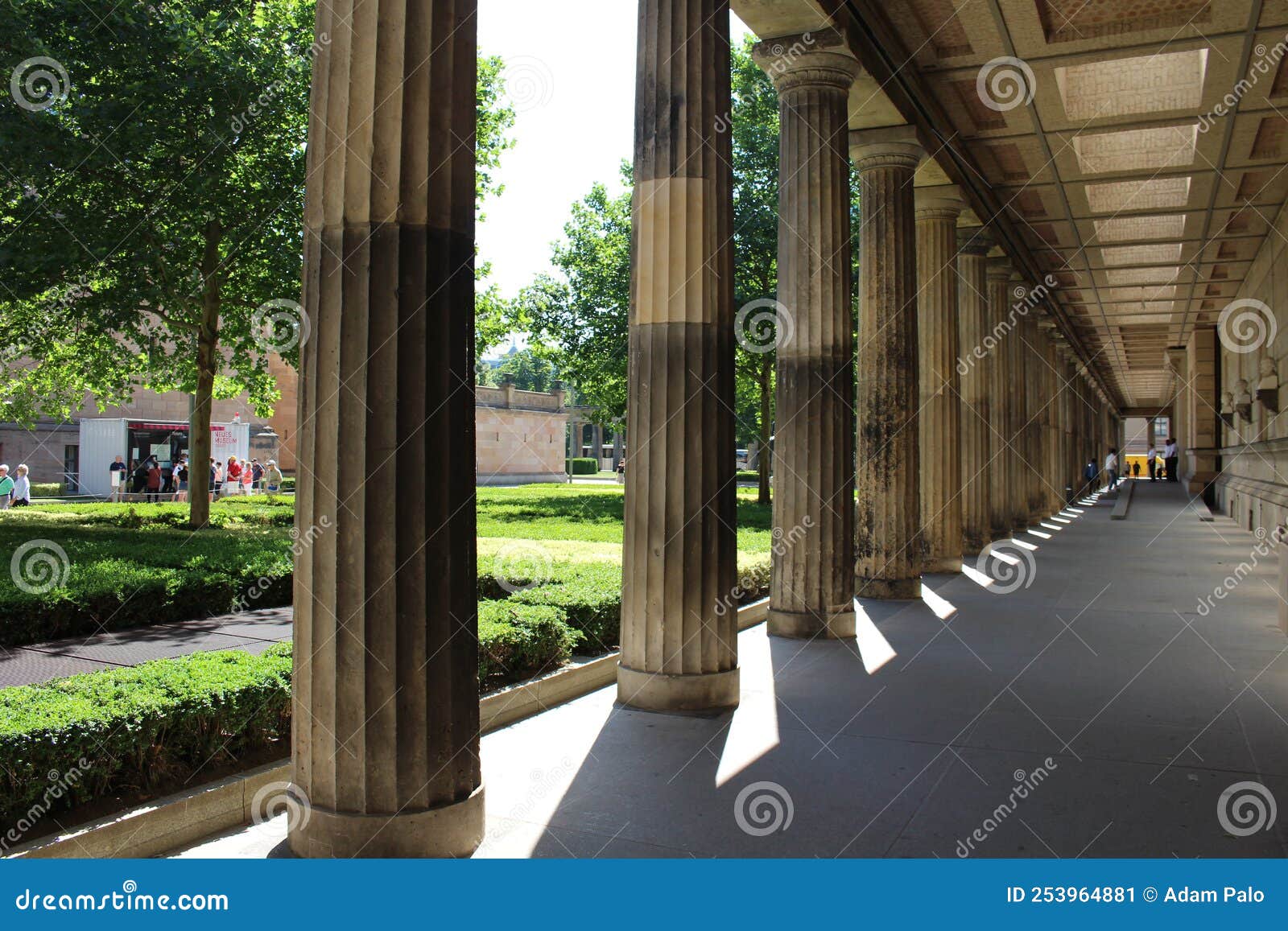 Neoclassical Column-structure in Berlin Summertime Editorial Photo ...