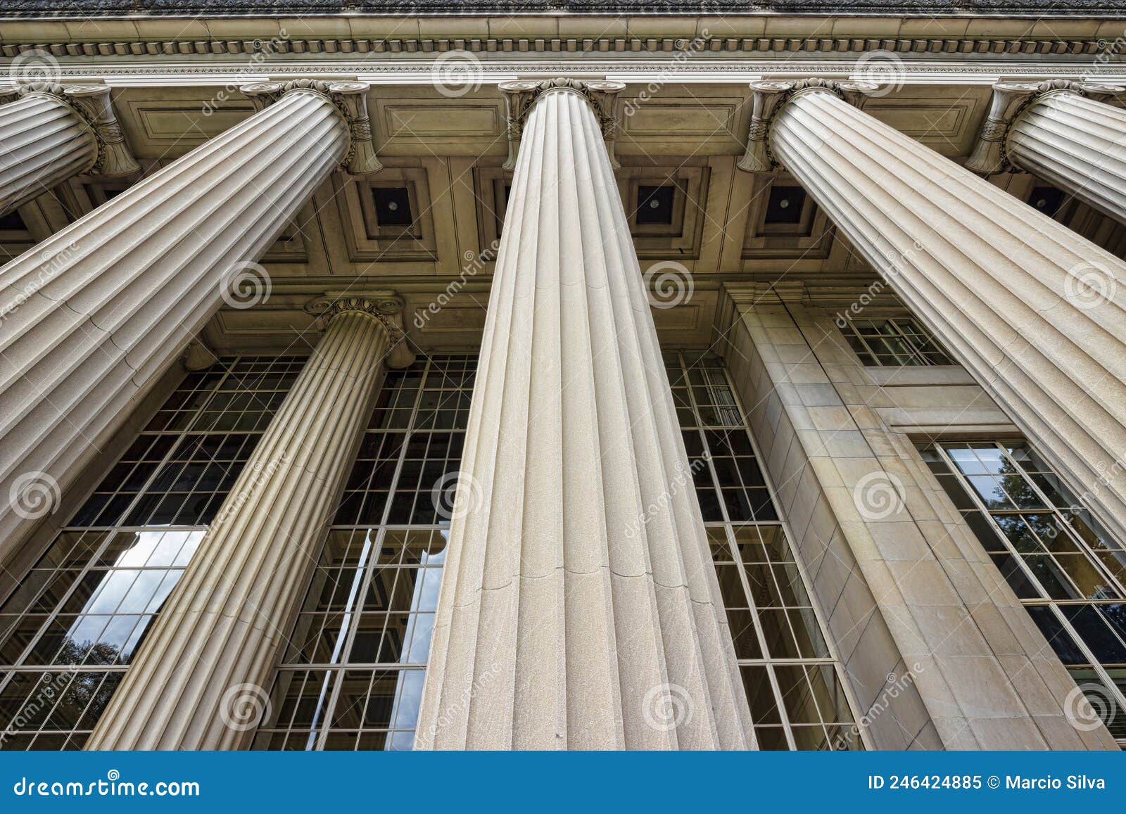 Neoclassical Columns stock image. Image of justice, marble - 246424885