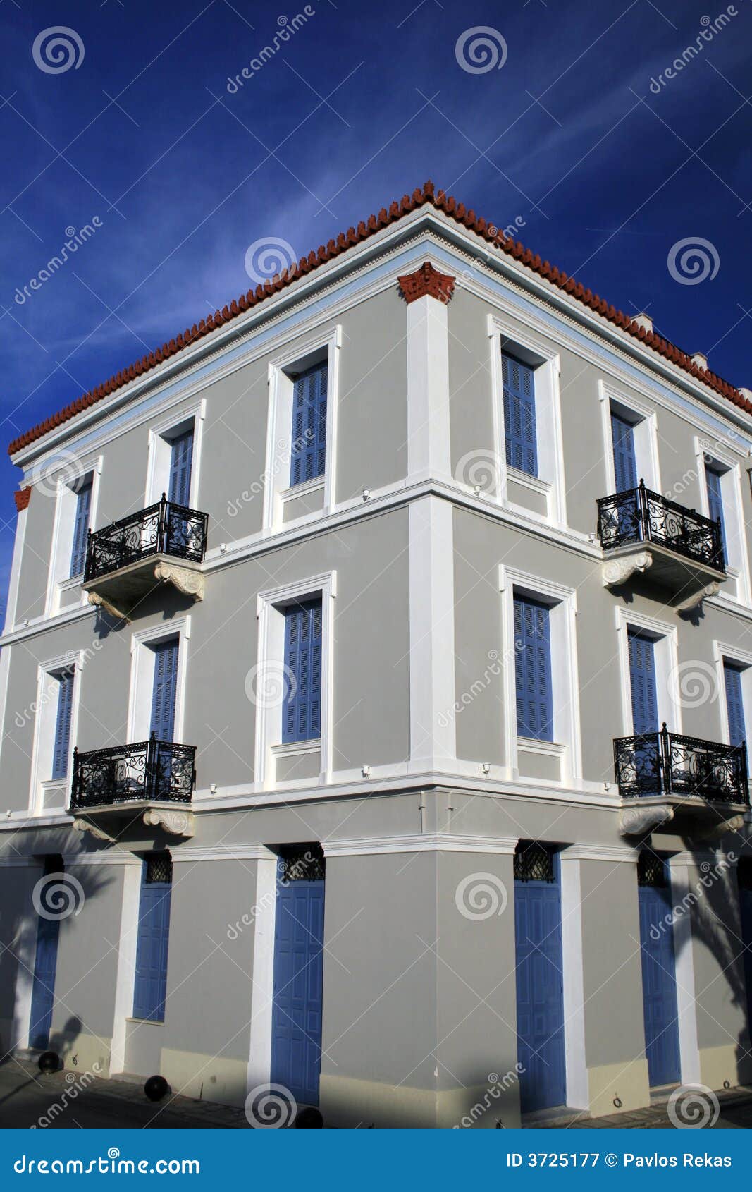 Neoclassical House - Nauplio, Greece Stock Image - Image of greek ...